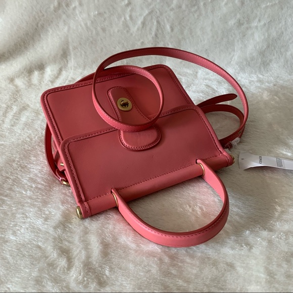 Coach | Bags | Nwt Coach Leather Mini Court Top Handle Convertible Bag ...